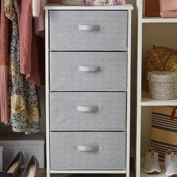 Storage & Organization | New Fabric 4drawer Storage Organizer Unit For ...